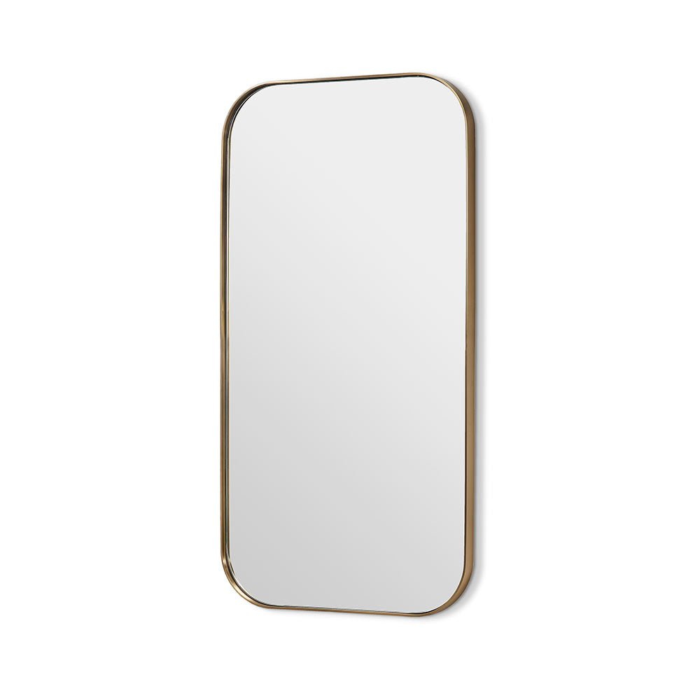 Interlude Aalina Mirror Brushed Brass - Decor House Furniture