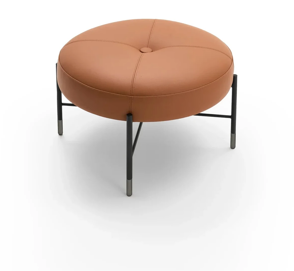 Pianca Mambo Round Ottoman 25 Inches - Decor House Furniture
