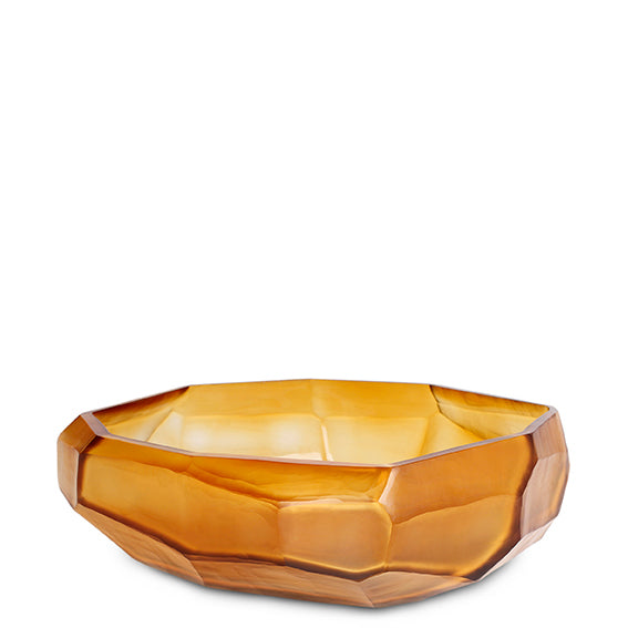 GUAXS Cubistic Bowl Clear & Gold - Decor House Furniture